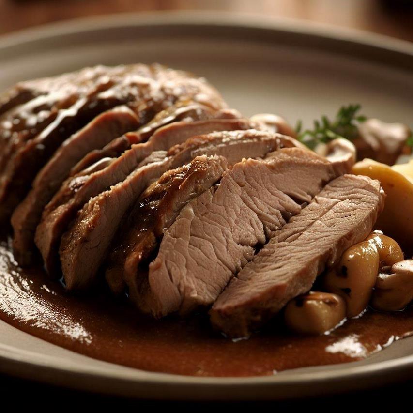 Przepis na polędwiczkę w sosie pieczarkowym • Bar Mleczny